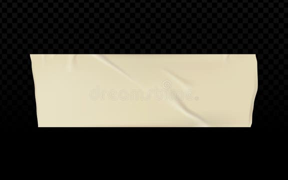 Realistic Slice of Adhesive Tape or Packing Tape with Wrinkled Texture ...