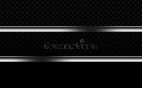 Realistic Shiny Metallic Bars with Reflective Surfaces for Tech ...