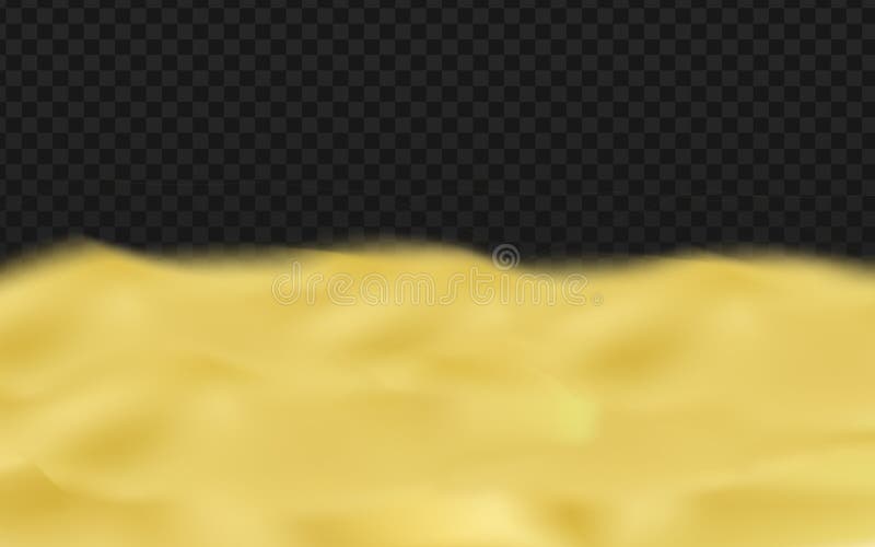 Realistic Desert Sand Landscape on Transparent Background – Summer ...