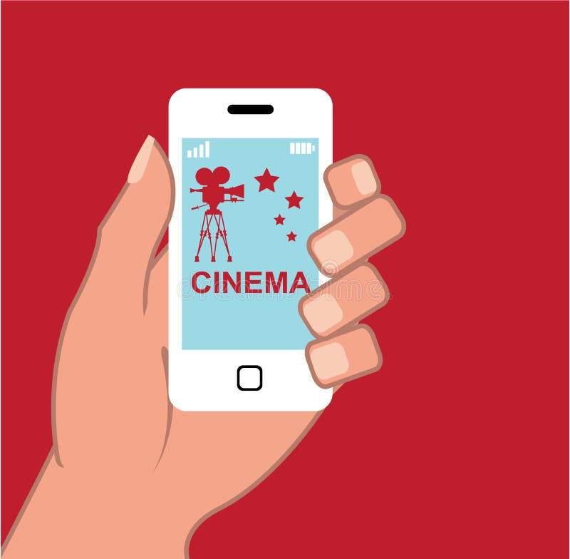 Filmes Do Vetor Do App Do Cinema Do Vetor De Smartphone Ilustração do ... Filmes Do Vetor Do App Do Cinema Do Vetor De Smartphone Ilustração do ...