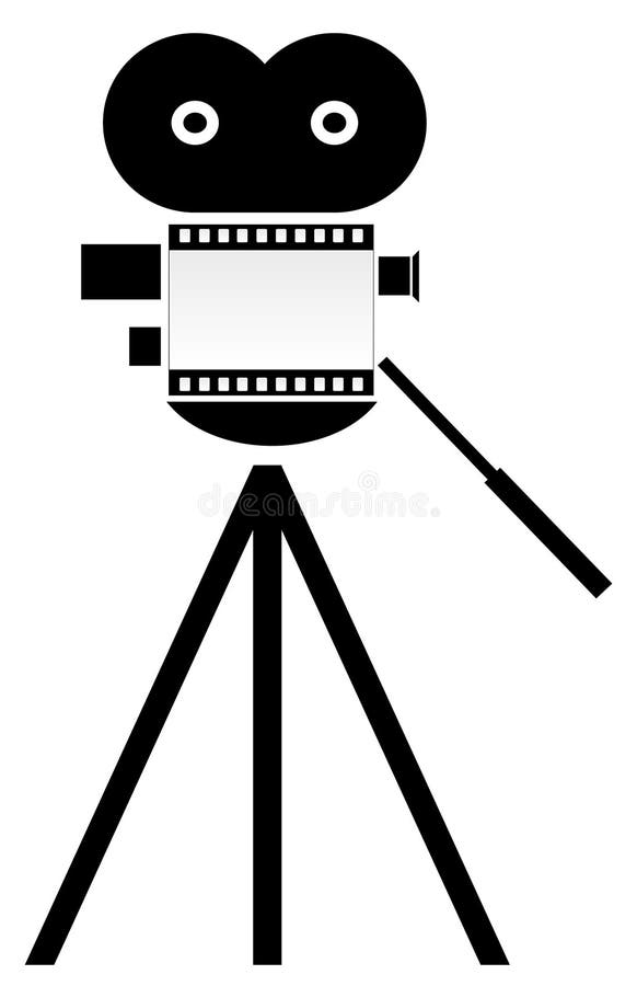 Filmkamera Und Filmstreifen Vektor Abbildung - Illustration von ...