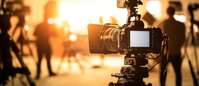 A Filmmaker Team Makes Commercial Content Advertising in Studio Using ...