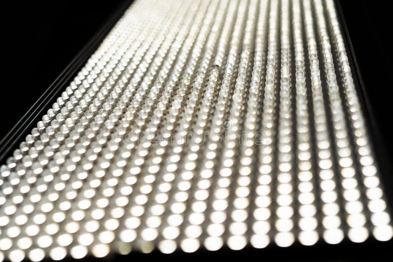Filmmaking LED Panel with One Non-working Diode Stock Photo - Image of ...