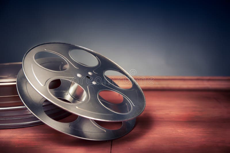 Movie Clapper And Film Reels Stock Photo - Image of cameraman ...