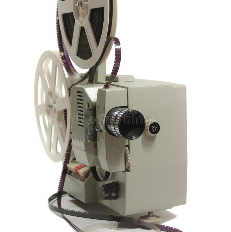 Een Oude Projector Van Oude Films, Van Bioskoop Van Andere Tijden Stock ...
