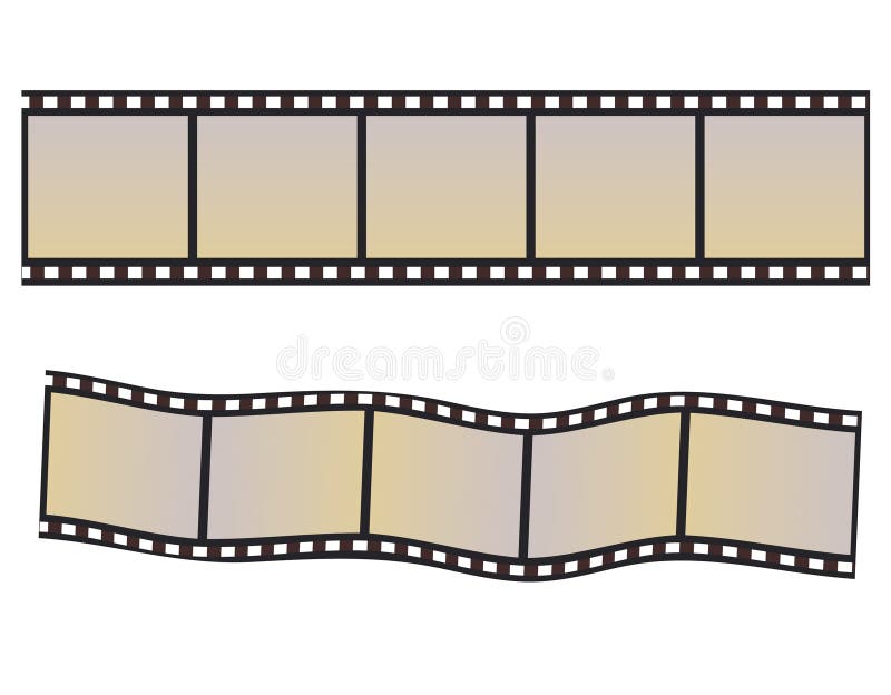 Film Strip Photo Frame Effect Template Collage Stock Vector ...