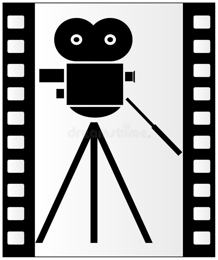 Filmstrip en filmcamera vector illustratie. Illustration of beeld - 5237238