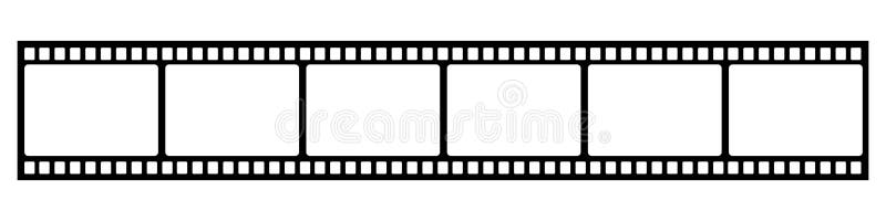 Filmstrip on white back stock vector. Illustration of video - 299701094