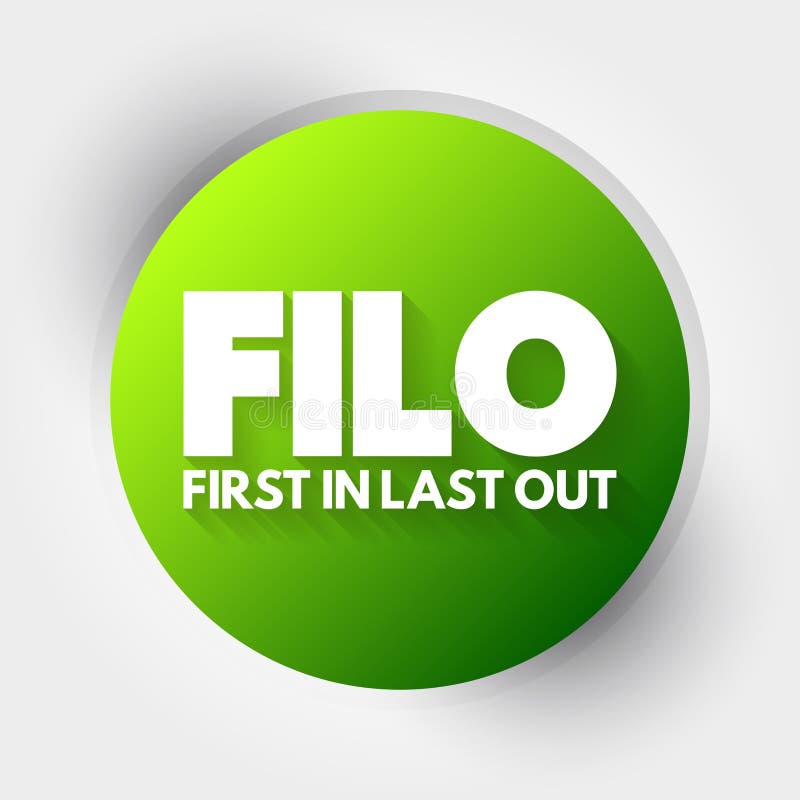 Filo First in Last Out Acronyme Concept Fond Illustration Stock ...