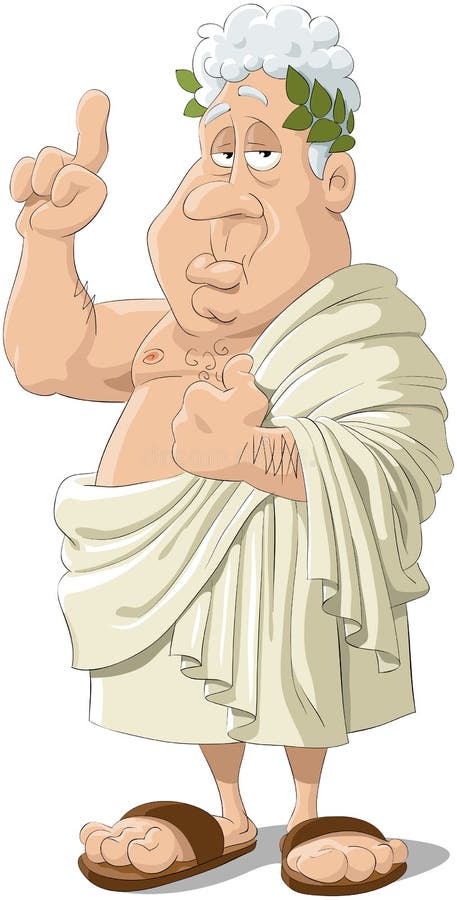 Grekisk filosof stock illustrationer. Illustration av antikviteten ...