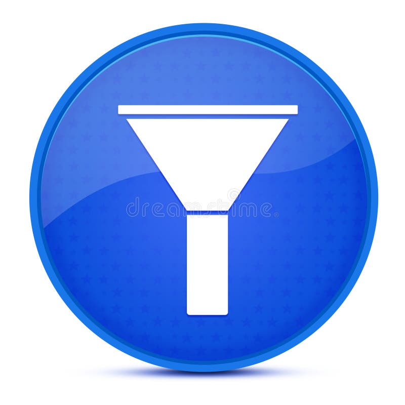 Filter Aesthetic Glossy Blue Round Button Abstract Stock Illustration ...