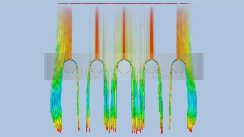 CFD Simulation - Filter Airflow Simulation Stock Video - Video of ...