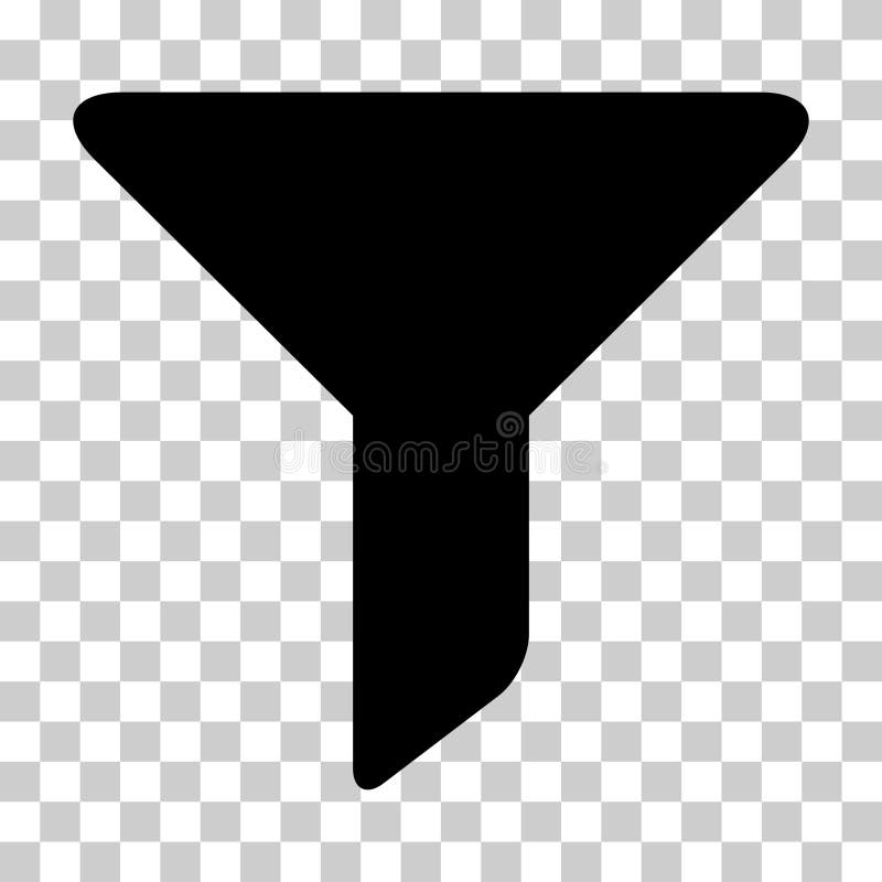 Filter Button Web Shape Icon, Flat Filtering Symbol, Funnel Sign Vector ...