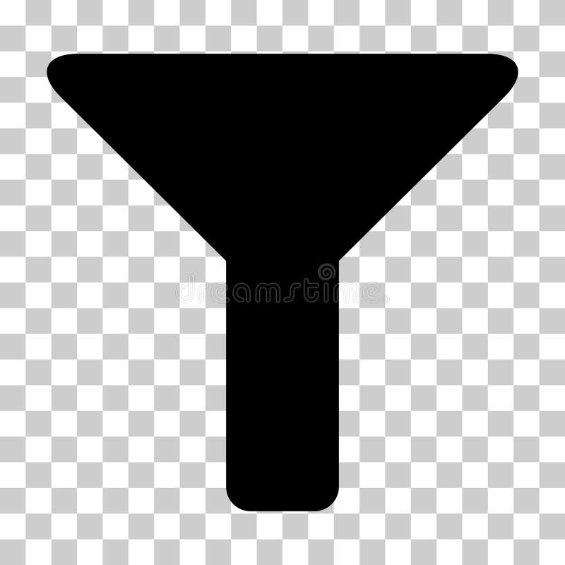 Filter Button Web Shape Icon, Flat Filtering Symbol, Funnel Sign Vector ...