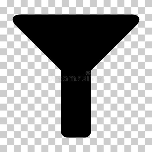Filter Button Web Shape Icon, Flat Filtering Symbol, Funnel Sign Vector ...