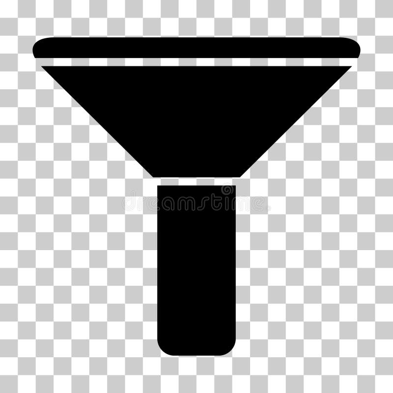 Filter Button Web Shape Icon, Flat Filtering Symbol, Funnel Sign Vector ...