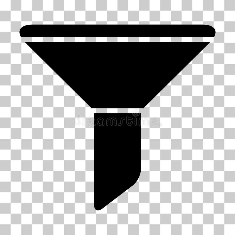 Filter Button Web Shape Icon, Flat Filtering Symbol, Funnel Sign Vector ...