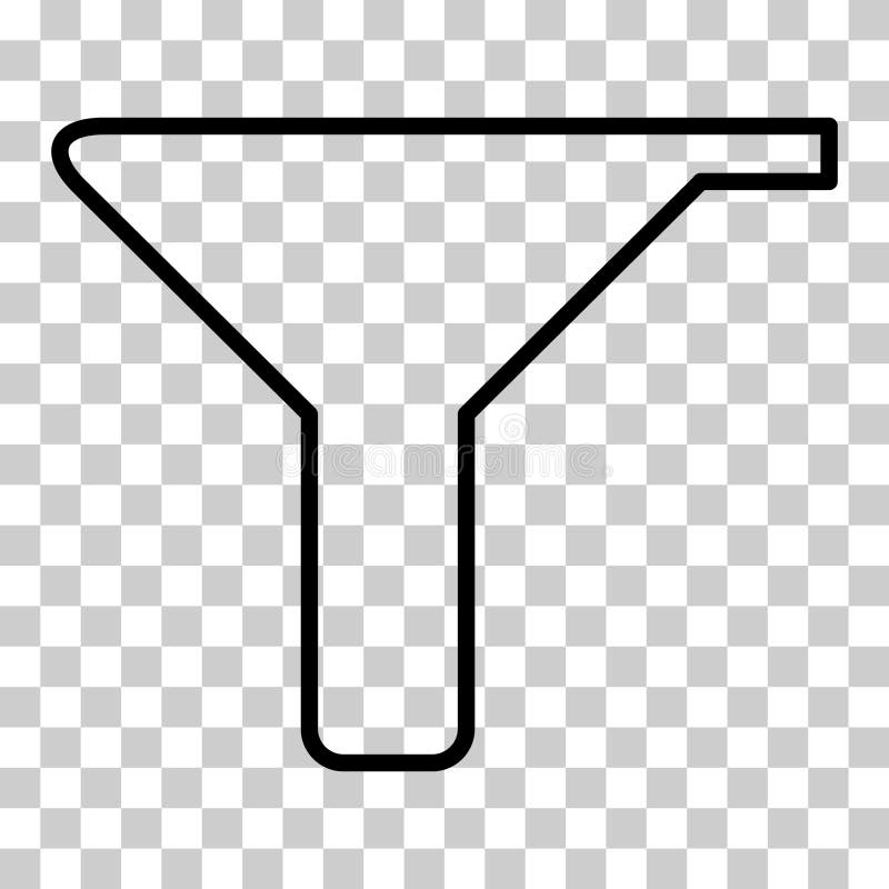 Filter Button Web Shape Icon, Flat Filtering Symbol, Funnel Sign Vector Illustration Stock ...