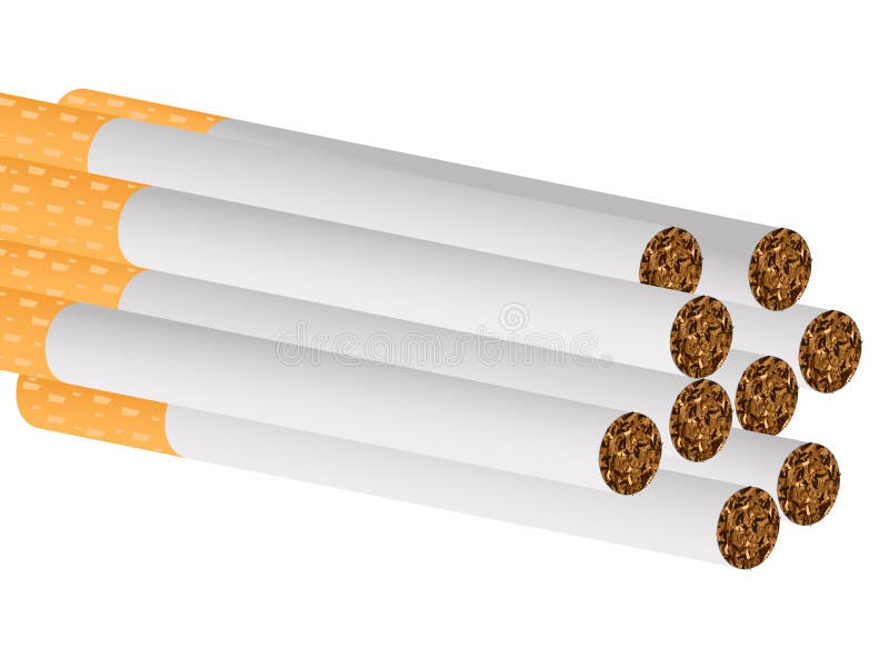 Filter cigarettes stock vector. Illustration of closeup - 15009963