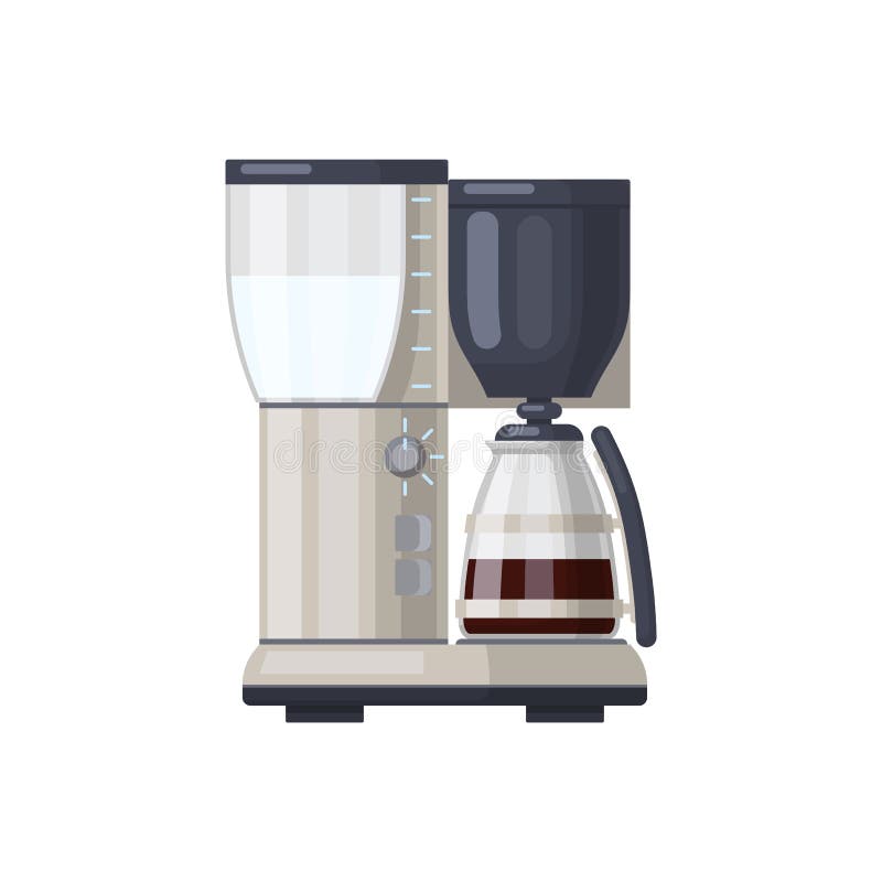 Filter Coffee Machine with Glass Jug, Vector Stock Vector ...