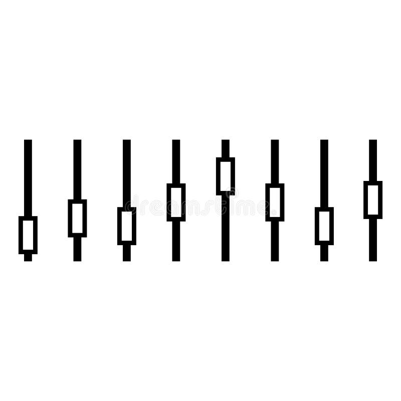 Filter Control Icon Vector Set. Adjustment Illustration Sign. Mixer ...