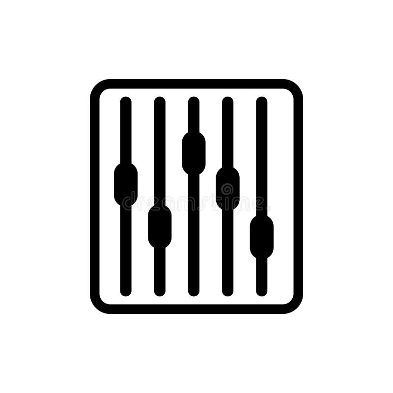 Filter Control Icon Vector Set. Adjustment Illustration Sign. Mixer ...