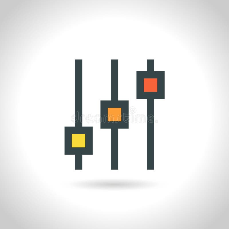 Filter Control, Settings Icon. Illustration for Websites and Mobile ...