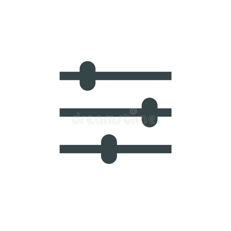 Filter Control, Settings Icon. Illustration for Websites and Mobile ...
