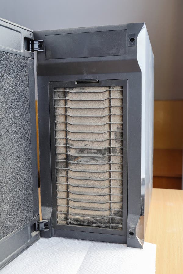 Filter of Cooling System in Computer is Filled with Dust, Overheating ...