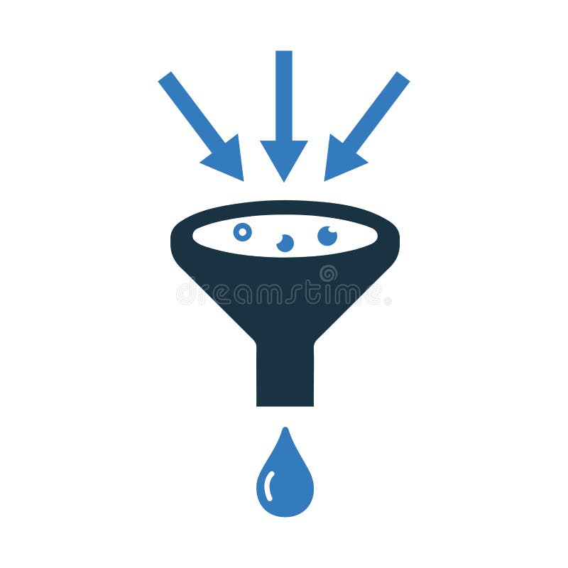 Filter, Filtering Icon. Editable Vector Graphics. Stock Vector ...