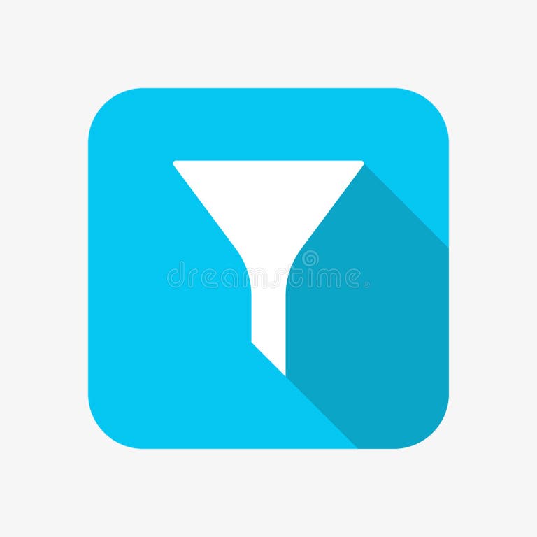 Filter Flat Icon. Data Filter Button for Web and Mobile UI Design Stock ...