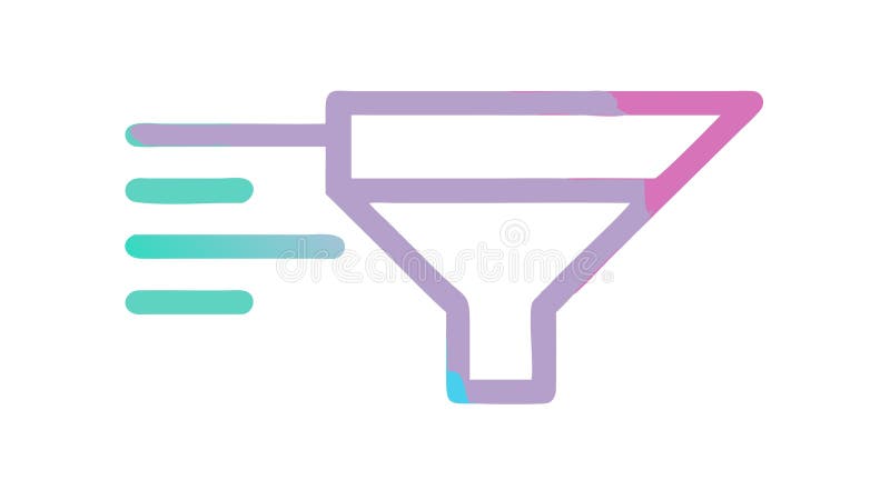 Filter Funnel Data Sort Icon, Information Management and Refinement ...