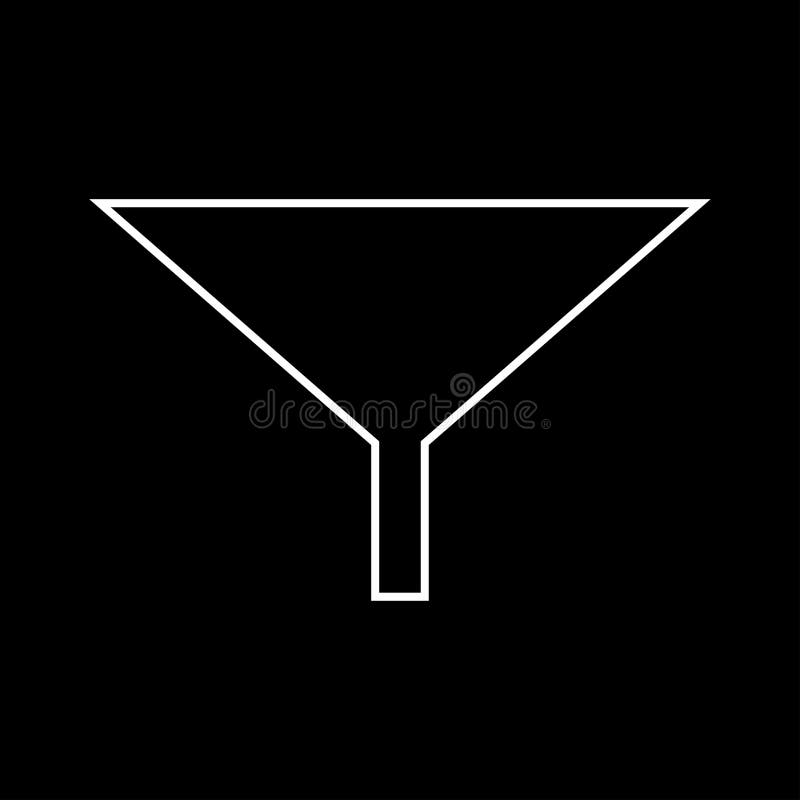 Filter or Funnel Grey Set Icon . Stock Vector - Illustration of fluid ...