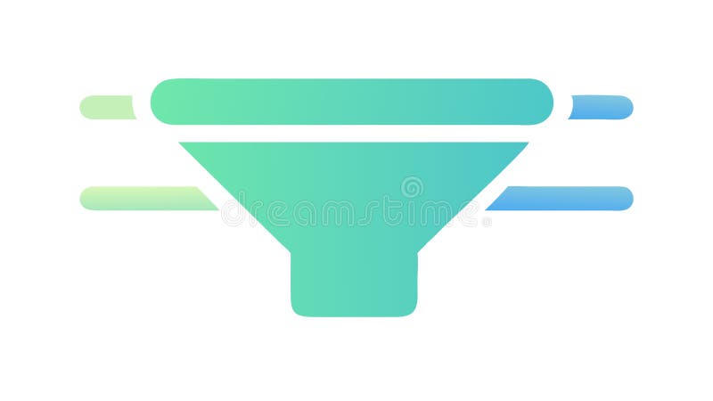 Filter Funnel Icon Vector, Data Sorting Refinement, Vector Design ...