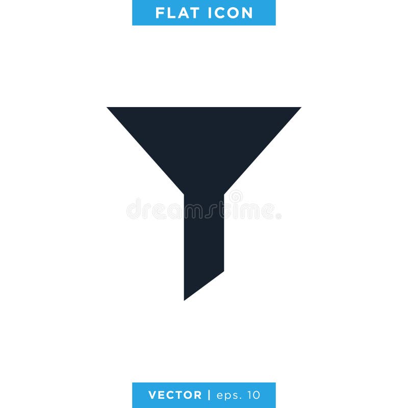 Filter, Funnel Icon Vector Design Template Stock Vector - Illustration ...