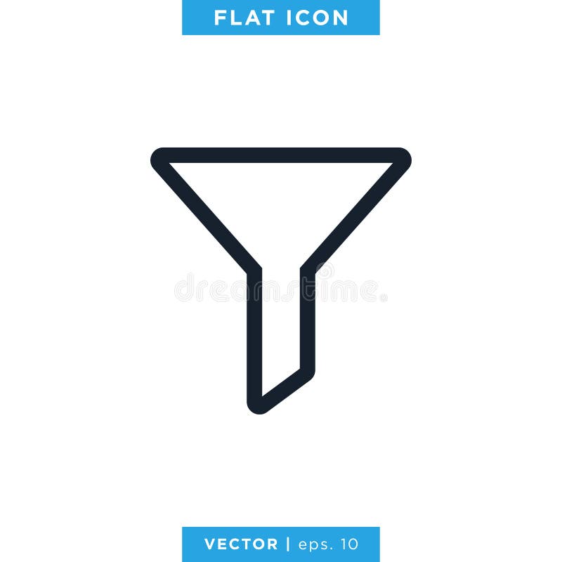 Filter, Funnel Icon Vector Design Template Stock Vector - Illustration ...