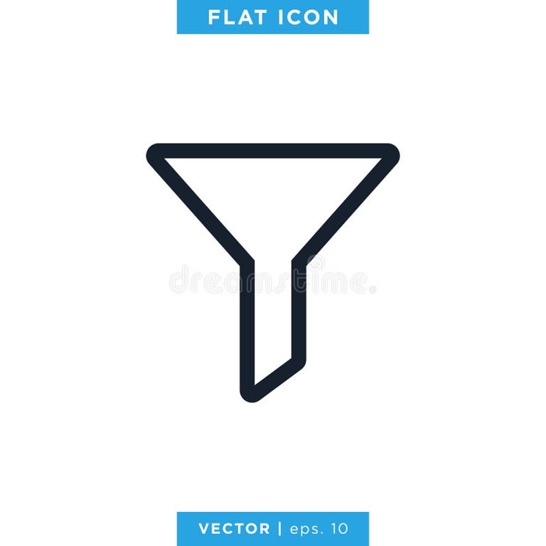 Filter, Funnel Icon Vector Design Template Stock Vector - Illustration ...