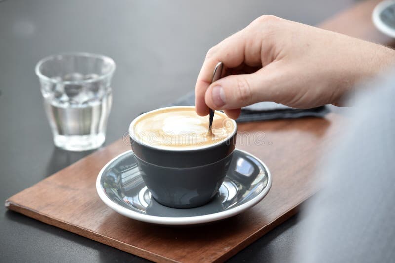 Filter Holder Filled with Freshly Ground Coffee. Espresso Accessory ...