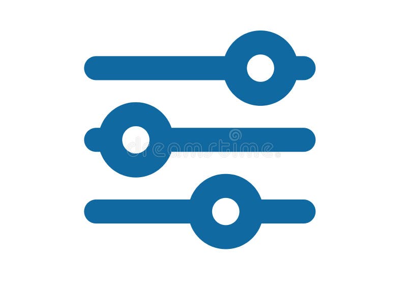 Filter Icon. Balance or Equalizer Sound Settings. Stock Vector ...