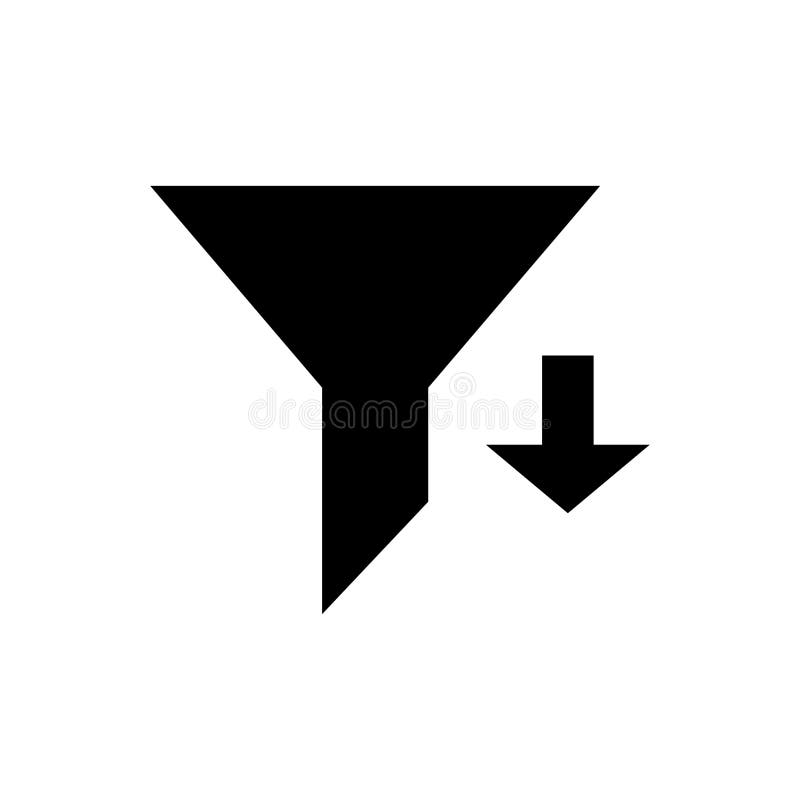 Filter Icon Flat Vector Template Design Trendy Stock Vector ...