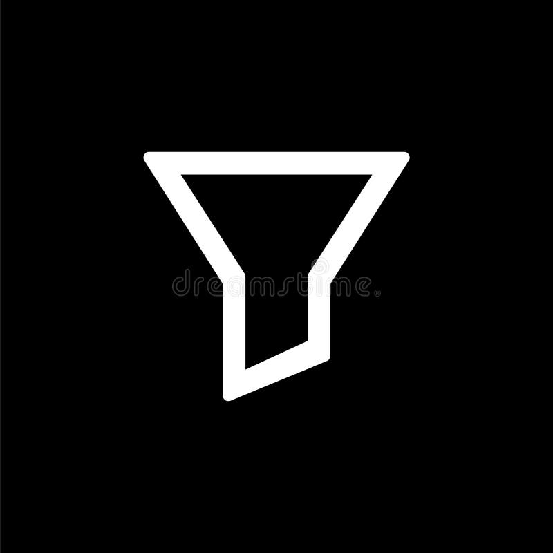 Filter Icon for Simple Flat Style Ui Design Stock Vector - Illustration ...