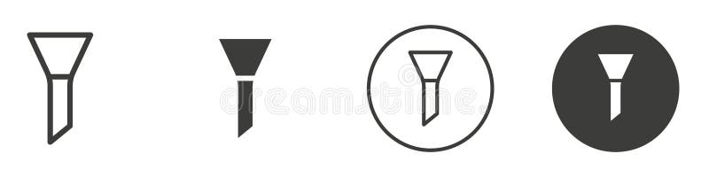Filter Icon Simple Outline Vector Logo Stock Vector - Illustration of ...