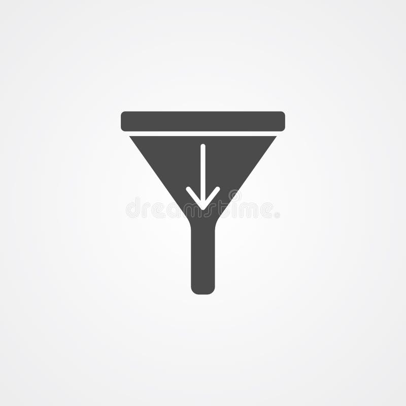 Filter Vector Icon Sign Symbol Stock Vector - Illustration of bass ...