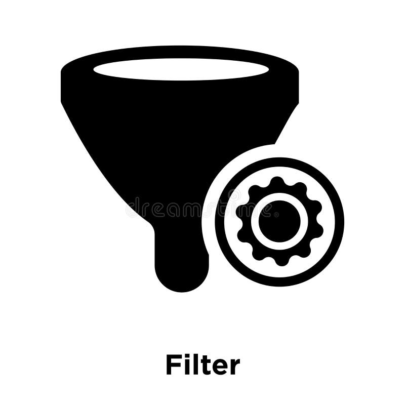 Filter Concept Vector Linear Icon Isolated on Transparent Background ...