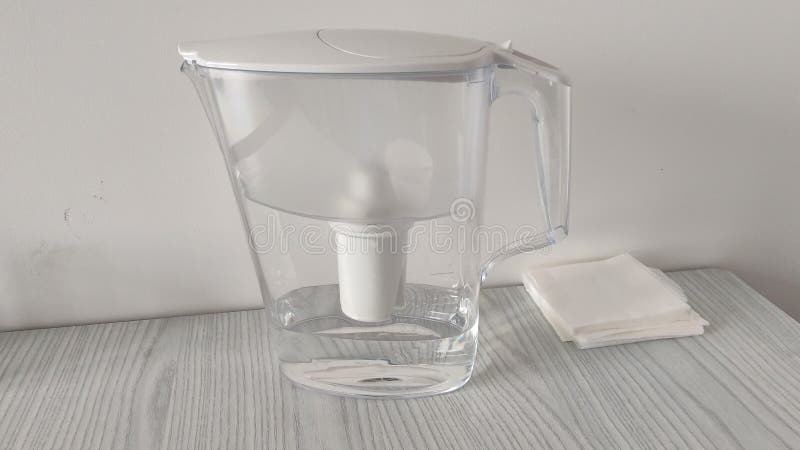 Filter Jug with Water on the Table Stock Image - Image of liquid ...