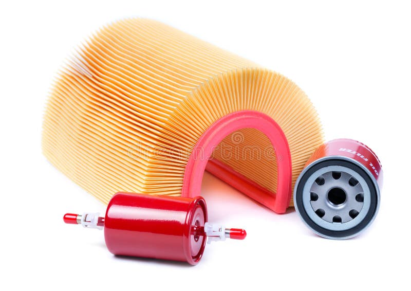 Filter Kit Car, Fuel, Oil and Air. Stock Photo - Image of lubricate ...
