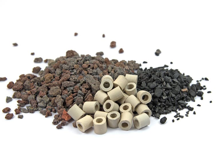 Filter Material for Aquarium, White Background Stock Photo - Image of ...