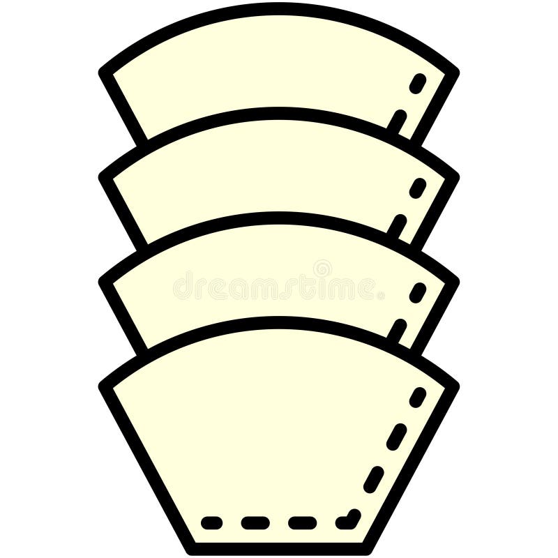 Filter Paper Icon, Coffee Shop Related Vector Stock Vector ...