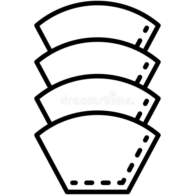 Filter Paper Icon, Coffee Shop Related Vector Stock Vector ...