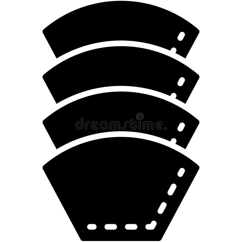 Filter Paper Icon, Coffee Shop Related Vector Stock Vector ...